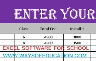 AUTOMATED EXCEL FEE SOFTWARE FOR SCHOOL AND COCHING CLASS - Ways Of ...
